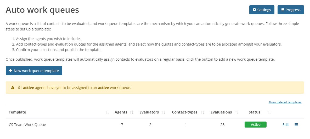 How do I set up an auto work queue? – EvaluAgent