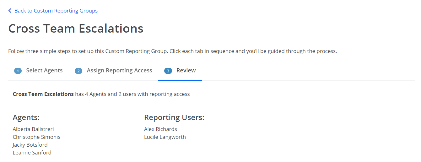 Building a Manual Custom Reporting Group – EvaluAgent