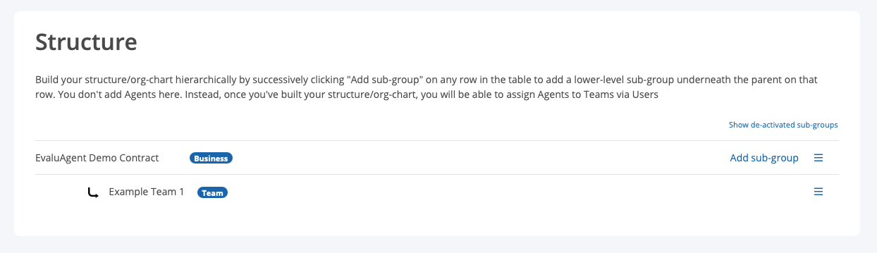 How do I set up my structure/org-chart? – EvaluAgent