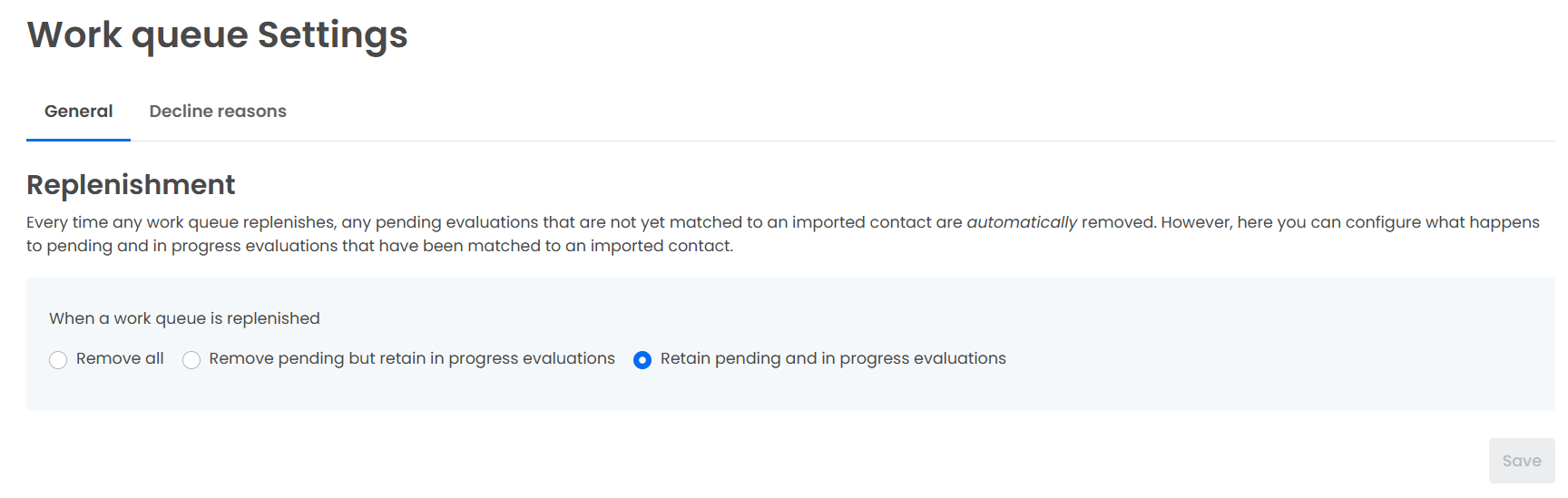 How do I configure my Work Queue settings? – EvaluAgent